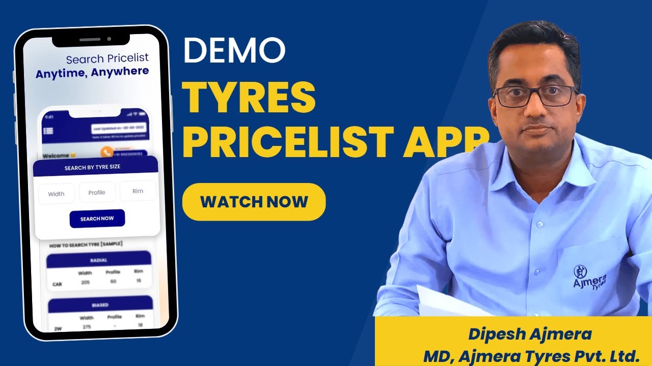 Tyres Pricelist App: The Ultimate Tool for Tyre Dealers - Watch the ...