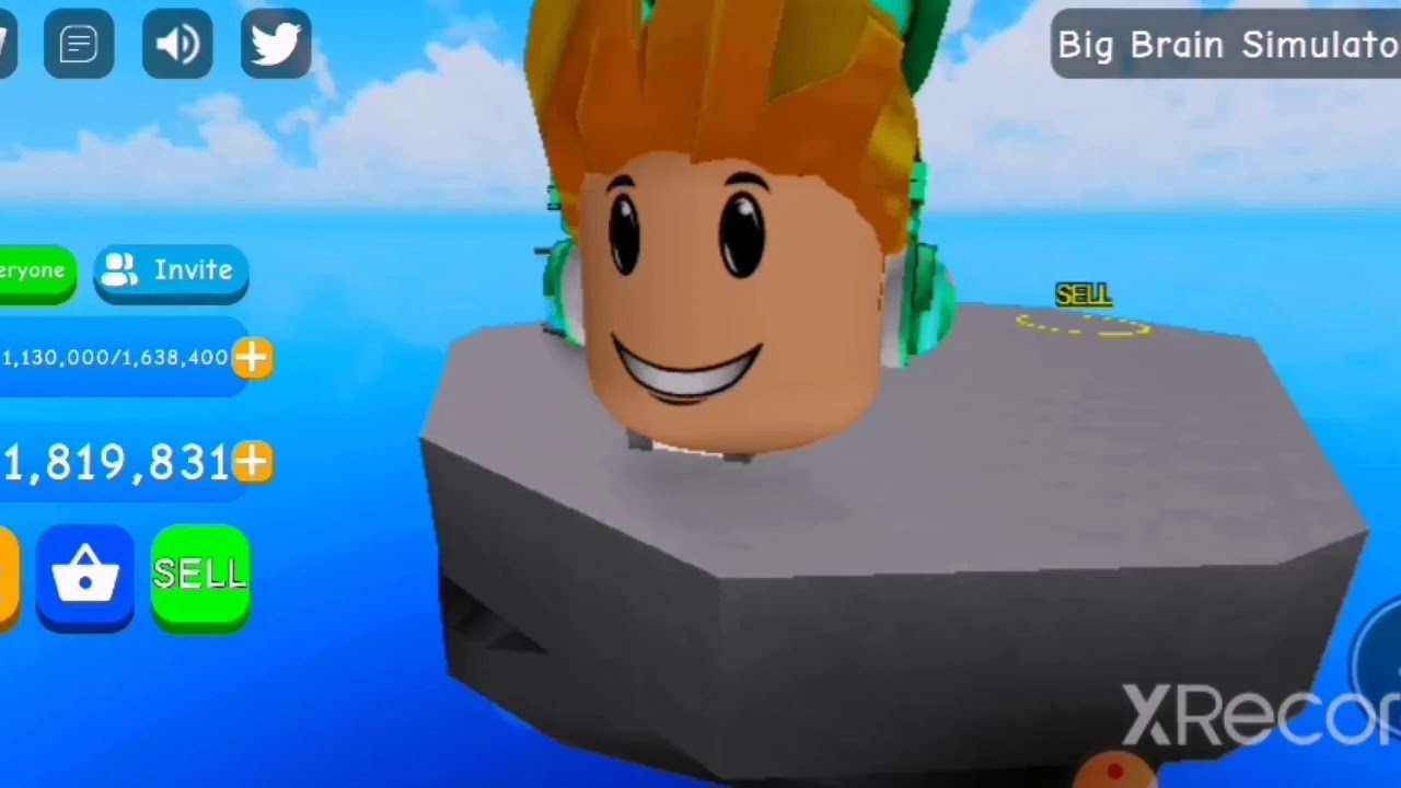 Roblox Big Brain simulator big head 1M+ - YouTube