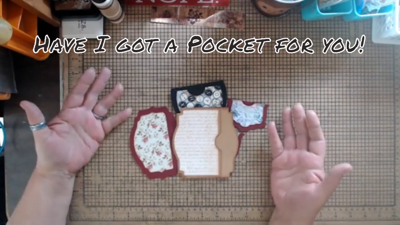 Using cutting dies to make fancy pockets - YouTube