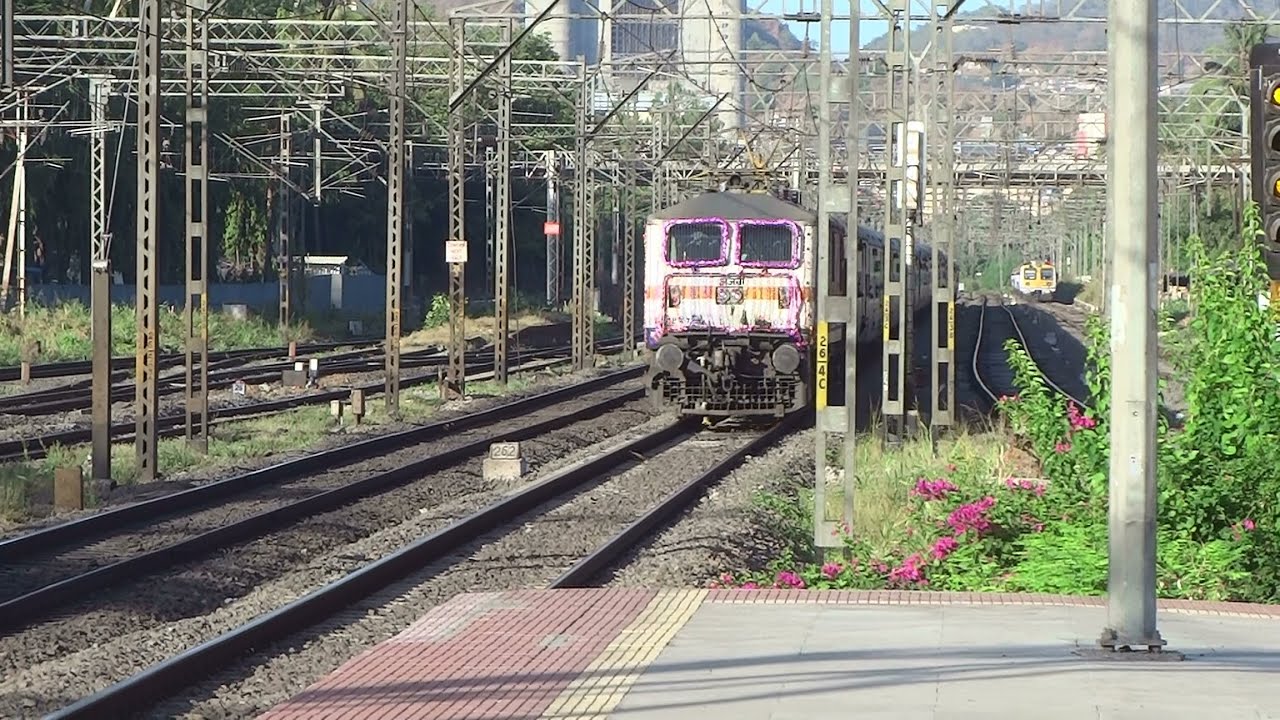 Here Comes the Bride : Decorated Ajni WAP7 with Legendary Gitanjali Exp ...