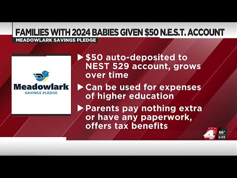 Nebraska babies born in 2024 to receive $50 Meadowlark Savings Pledge funds
