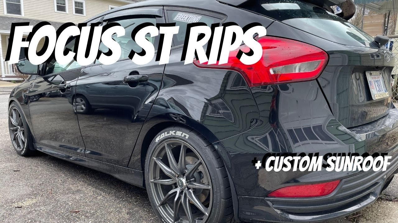 Full send in Juans Ford Focus ST, custom TL sunroof??? - YouTube