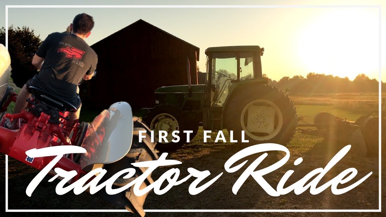 FALL HAYRIDE || FIRST TIME DRIVING A TRACTOR!!!! - YouTube