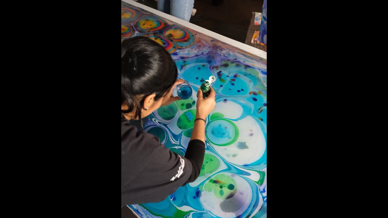 Mesmerising works of marbling art! Want to try it yourself? - YouTube