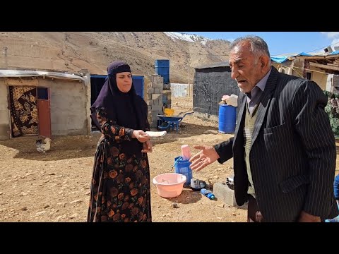 Paying the installment...the landowner gets nervous. A woman