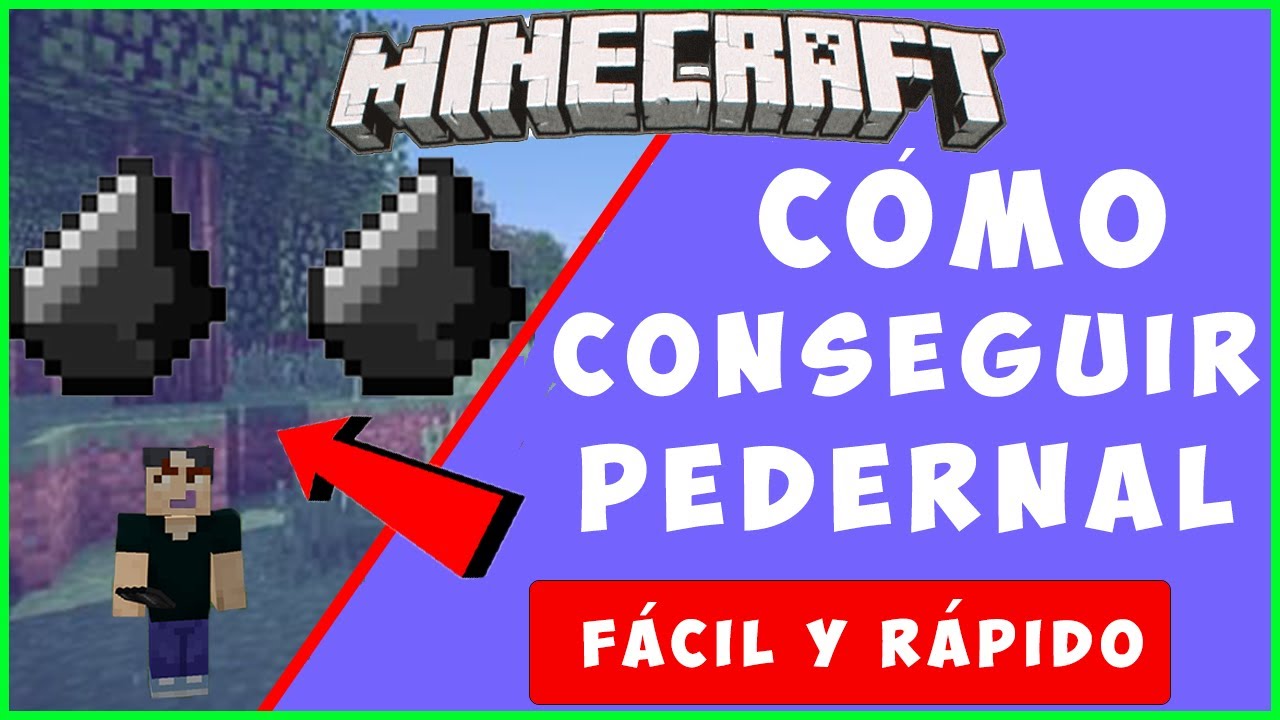 💥 CÓMO CONSEGUIR PEDERNAL en MINECRAFT - 😲FÁCIL Y RÁPIDO -Tutorial ...