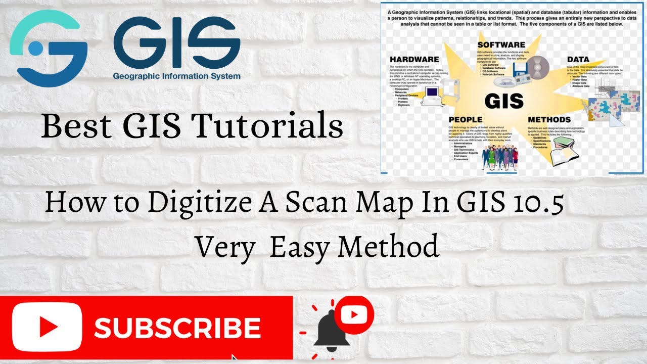 how to digitize a scan map in GIS Very Easy Method - YouTube