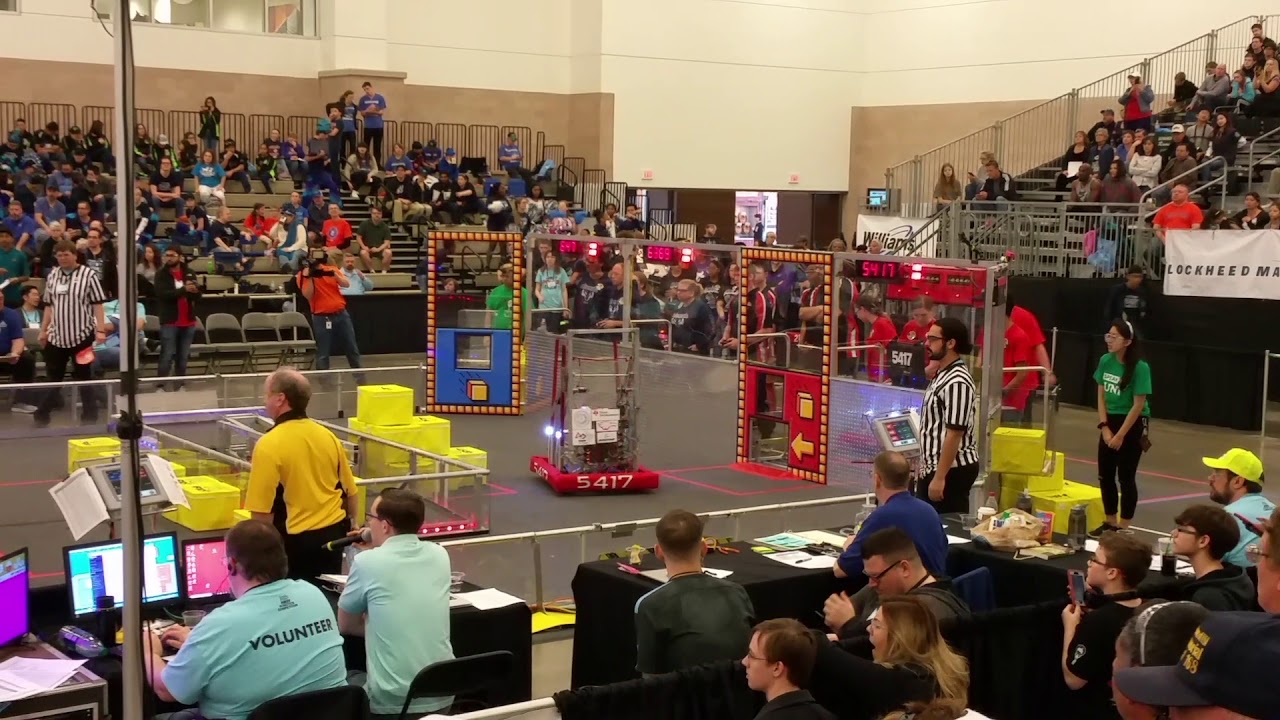 2018 FRC Power Up 5417 Allen Robotics Dallas Regional Q-19 qm19 ...