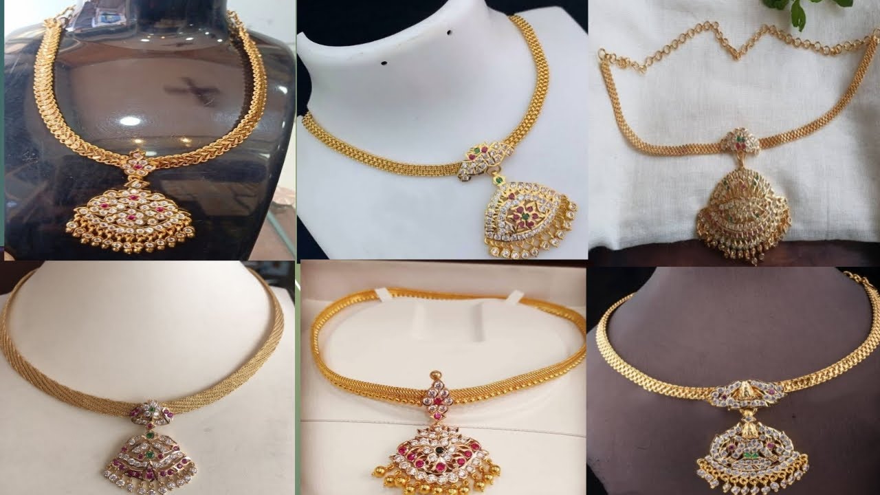 Beautiful impon adigai designs//one gram gold adigai//gold plated ...