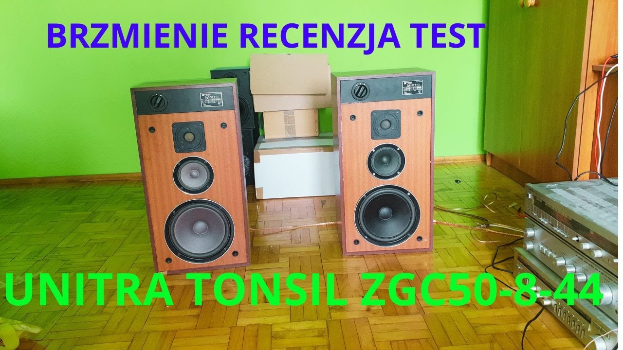 UNITRA TONSIL ZGC50-8-44 JAK GRAJĄ BRZMIĄ KOLUMNY GŁOŚNIKOWE PO NAPRAWIE GŁOŚNIKÓW - YouTube