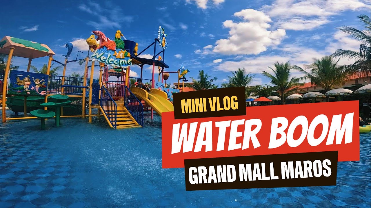 Keseruan di Waterboom Grand Mall Maros | Kabupaten Maros - YouTube