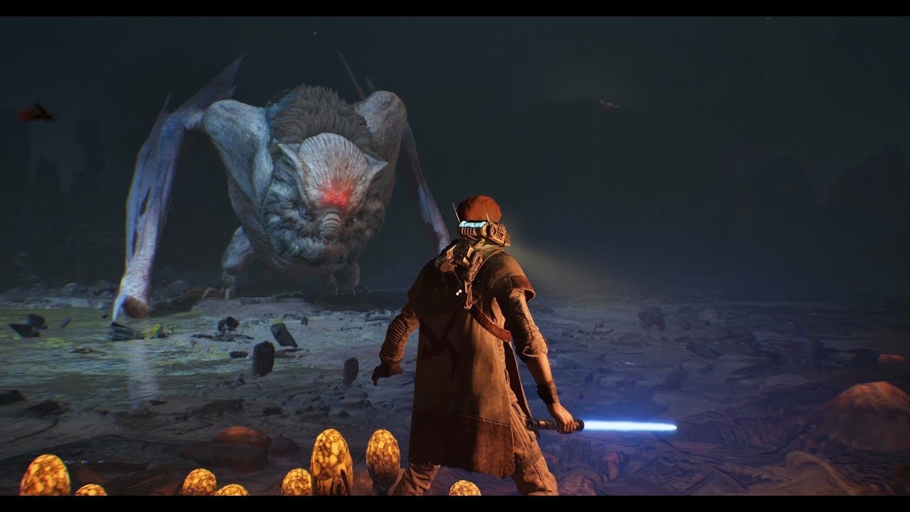 Gorgara Boss Fight! We Get A New Lightsaber! Star Wars Jedi Fallen ...