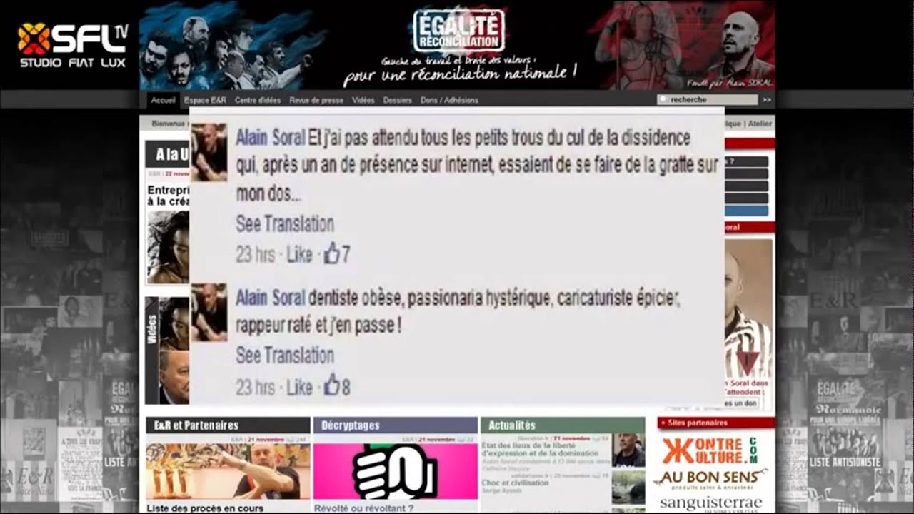 Salim Laibi ( Le Libre Penseur ) clash Alain Soral - YouTube