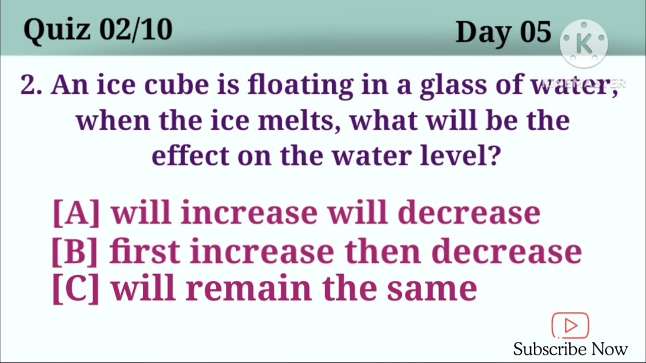 physics mcq for competitive exams || 10 interesting physics quiz - YouTube