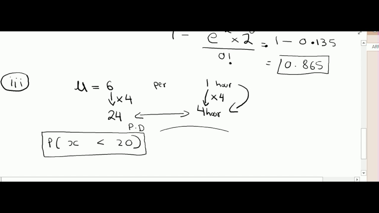 poisson distribution june 2002 question 6 s2 A levels afc icap exam ...