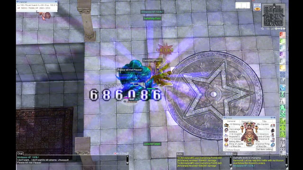 [iRO] Royal Guard Vanishing Point VS Realized Amdarais (feat. Mikoshi ...