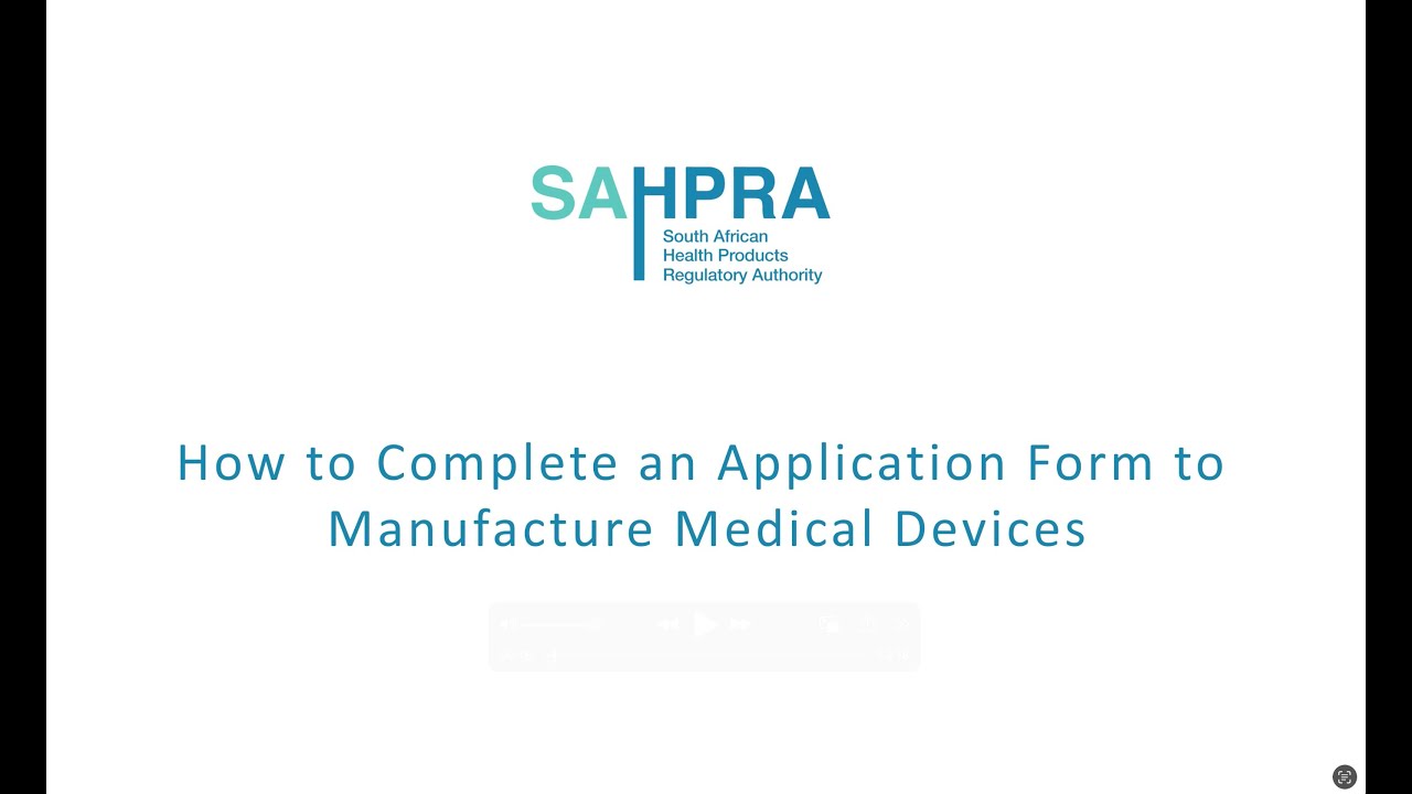 How to complete an application for Manufacturers of Medical Devices and ...
