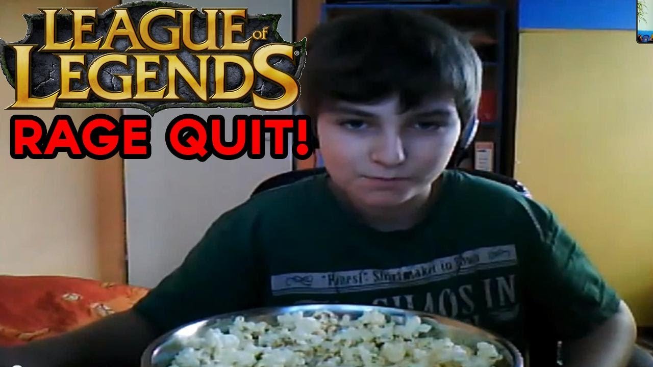 League of Legends RAGE-QUIT - YouTube