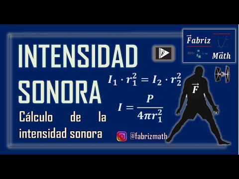 Intensidad sonora, cálculo de la intensidad del sonido a una distancia ...