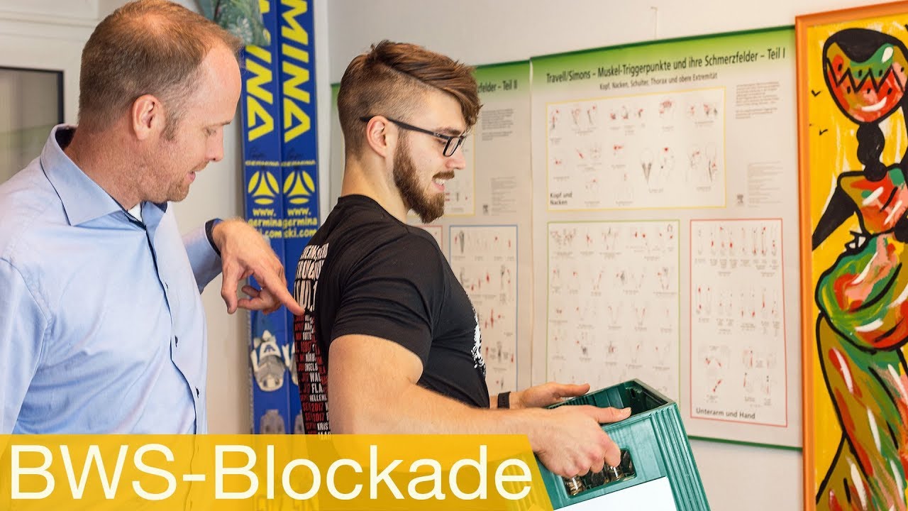 BWS Blockade selber lösen Übungen BWS Syndrom / Brustschmerzen - YouTube