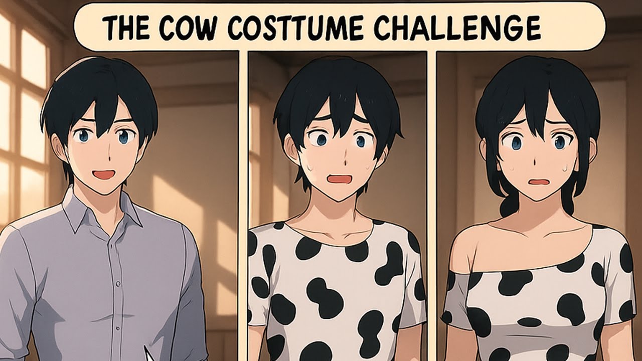 TG TF - THE COW COSTTUME CHALLENGE • Genderbend Comic - YouTube