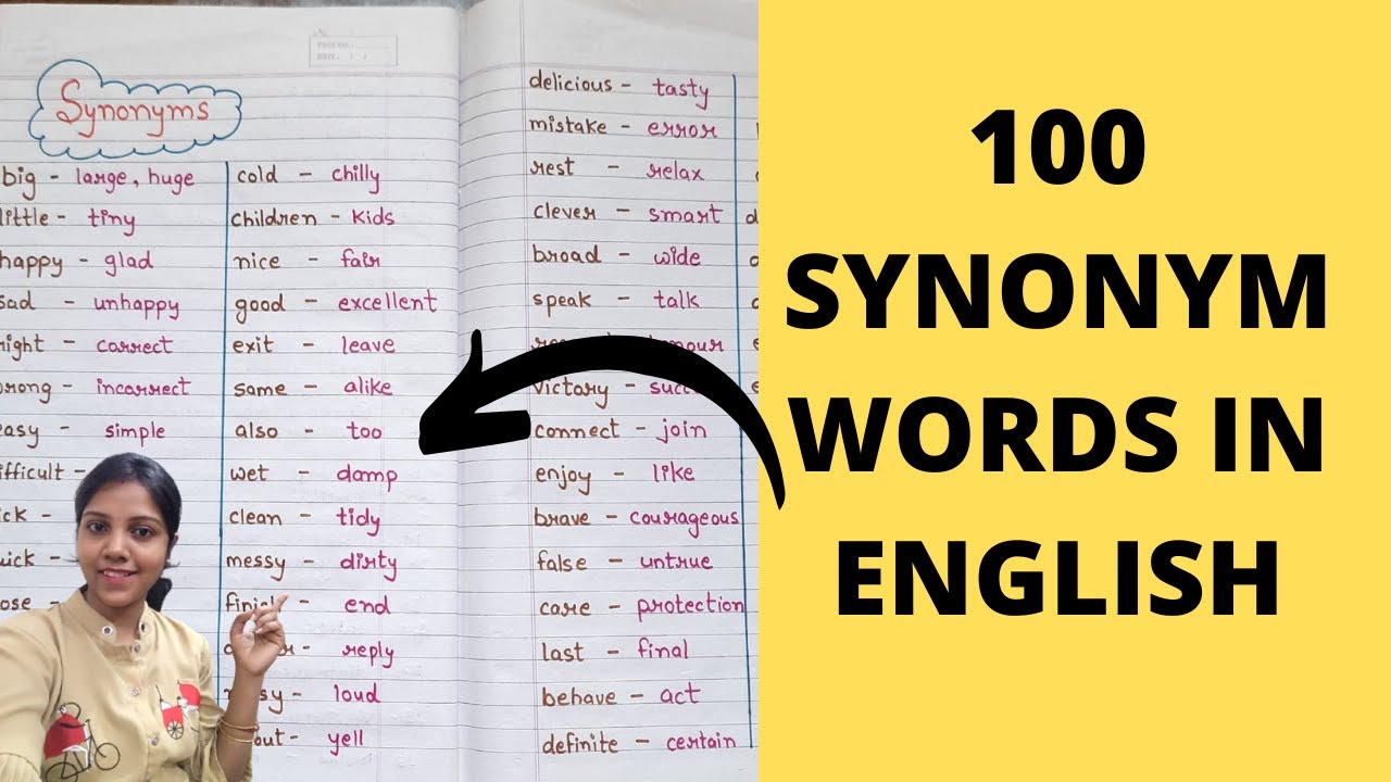 Synonyms In English Grammar 100 Synonyms Words In English Synonyms synonyms-in-english-grammar-100-synonyms-words-in-english-synonyms