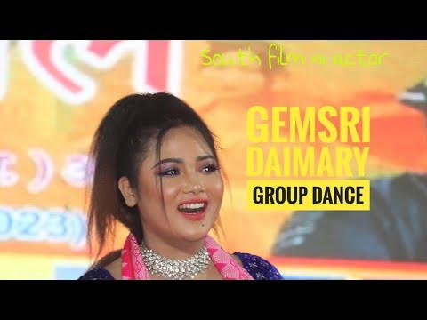 Actress Gemsri Daimari AdSouth film ni actor live performance at No.1 Ladanguri 2023 - YouTube