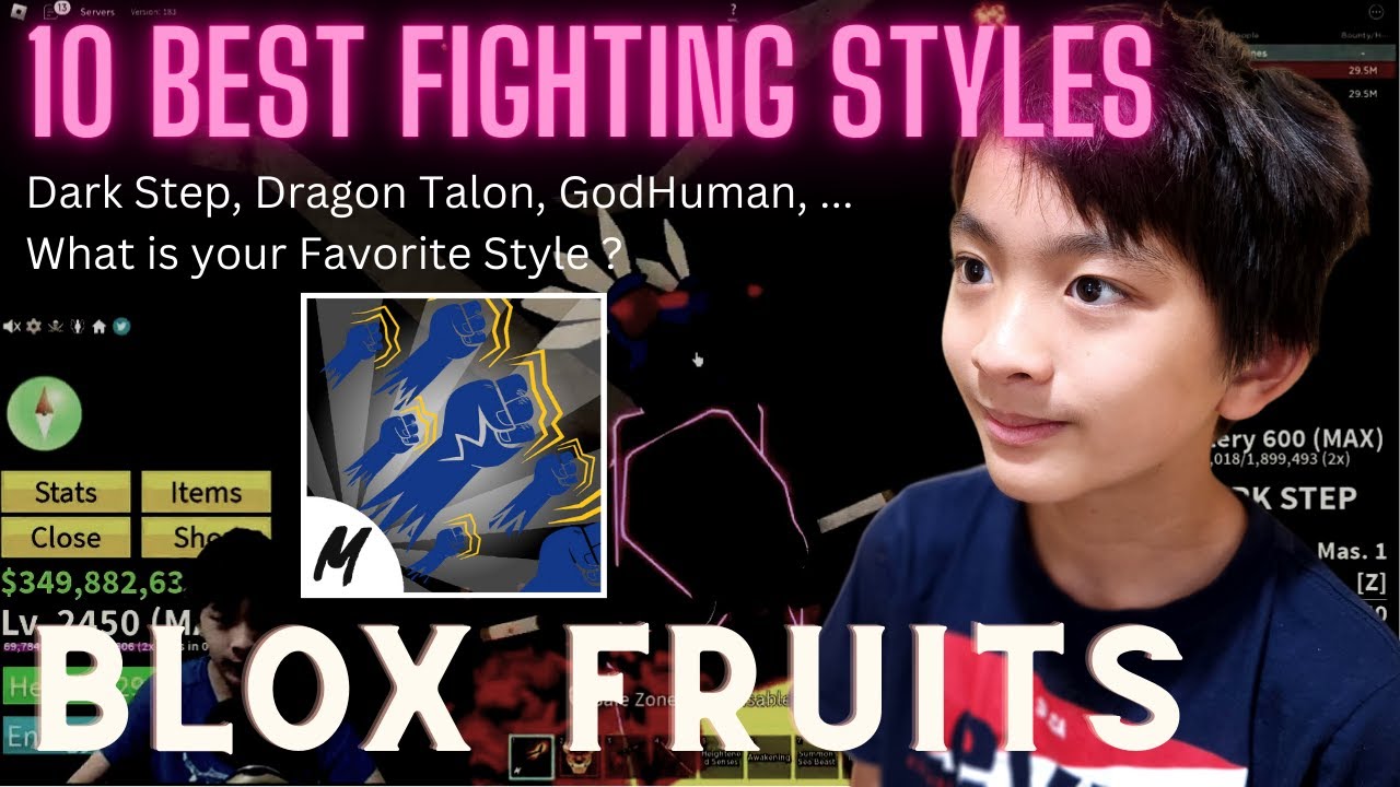 TOP 10 BEST FIGHTING STYLES in BLOX FRUITS | All Melee Styles in Blox ...