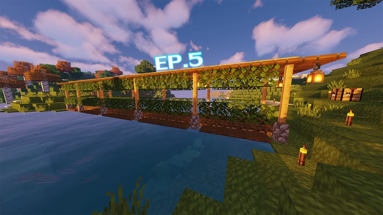 Minecraft เอาชีวิตรอด 1.19.4 EP.5/10 สร้างสะพานใหม่ - YouTube