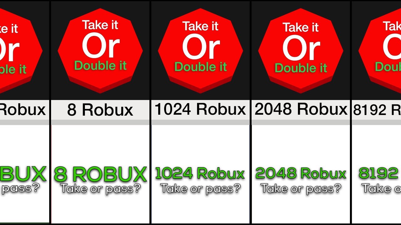 Probability: Take it or Double it [Robux] - YouTube