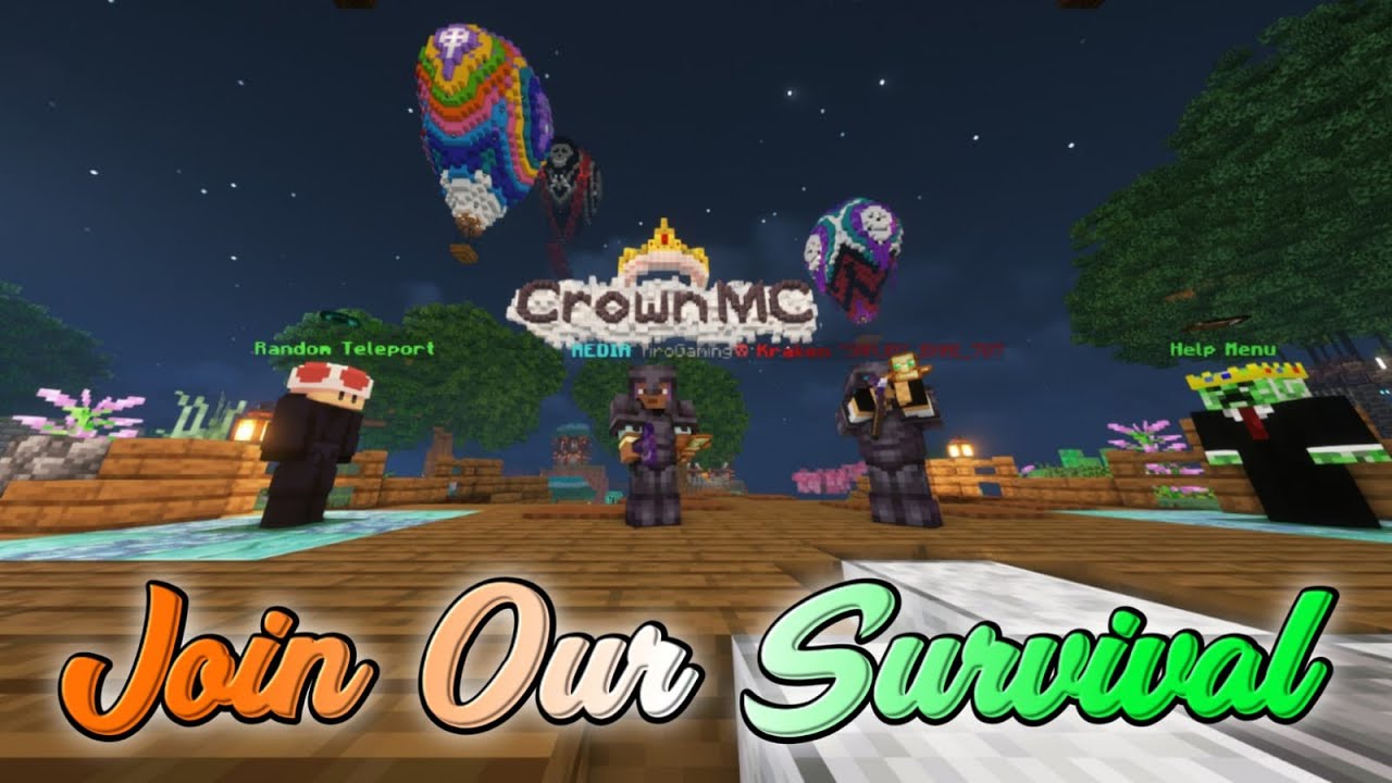 JOIN NOW OUR MINECRAFT STREAM IN CROWN MC - YouTube