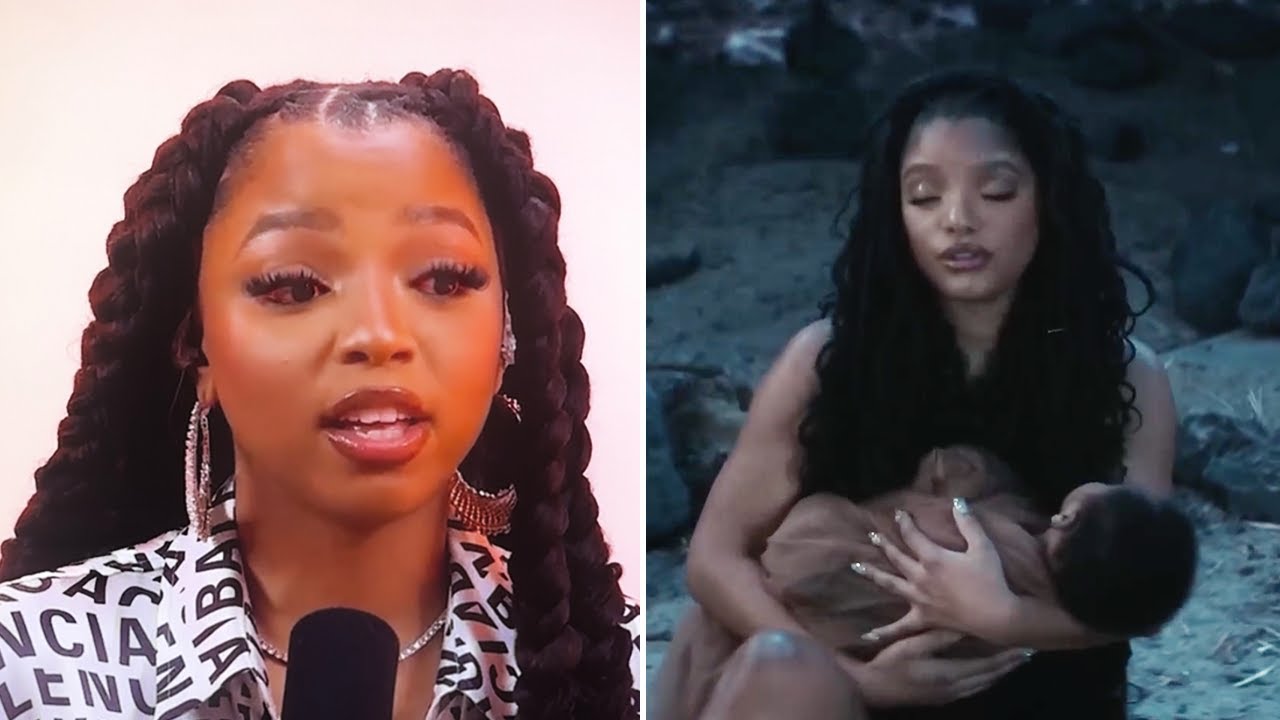 Chloe Bailey CRIES After Watching Halle Bailey's 'In Your Hands' - YouTube