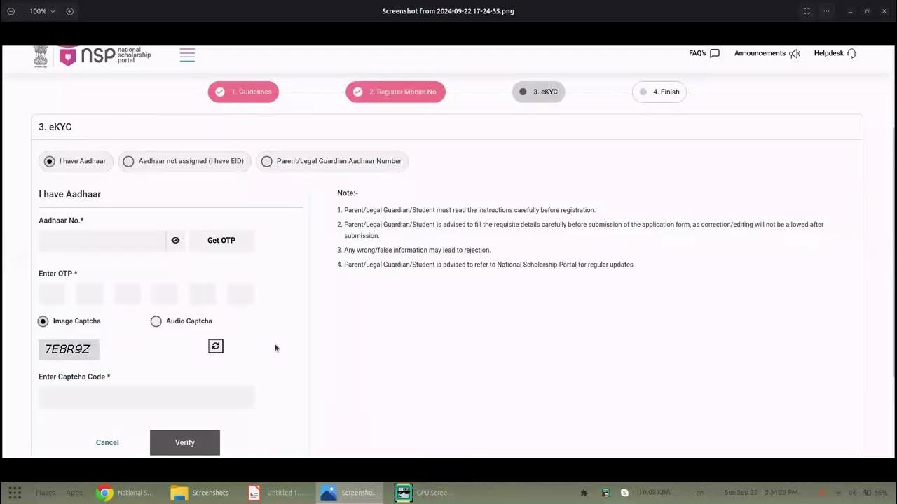 NSP New Registration stage 1 - YouTube