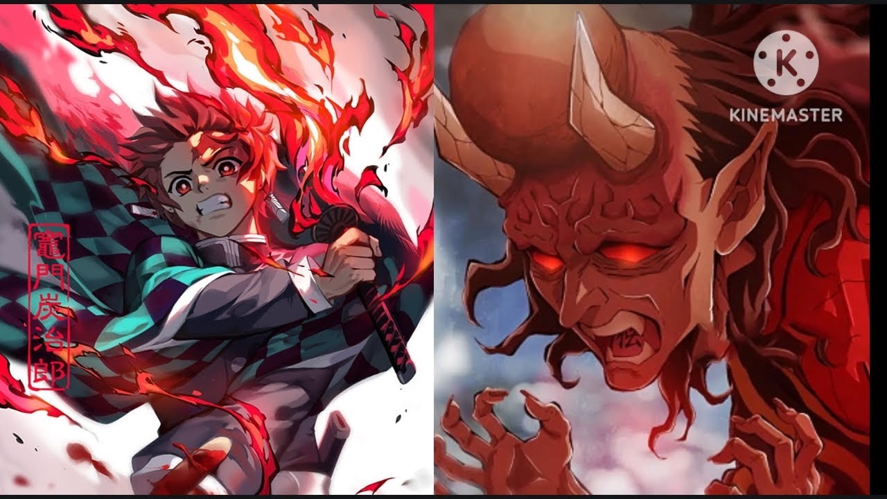 kimetsu no yaiba tanjiro vs upper moon 4 - YouTube