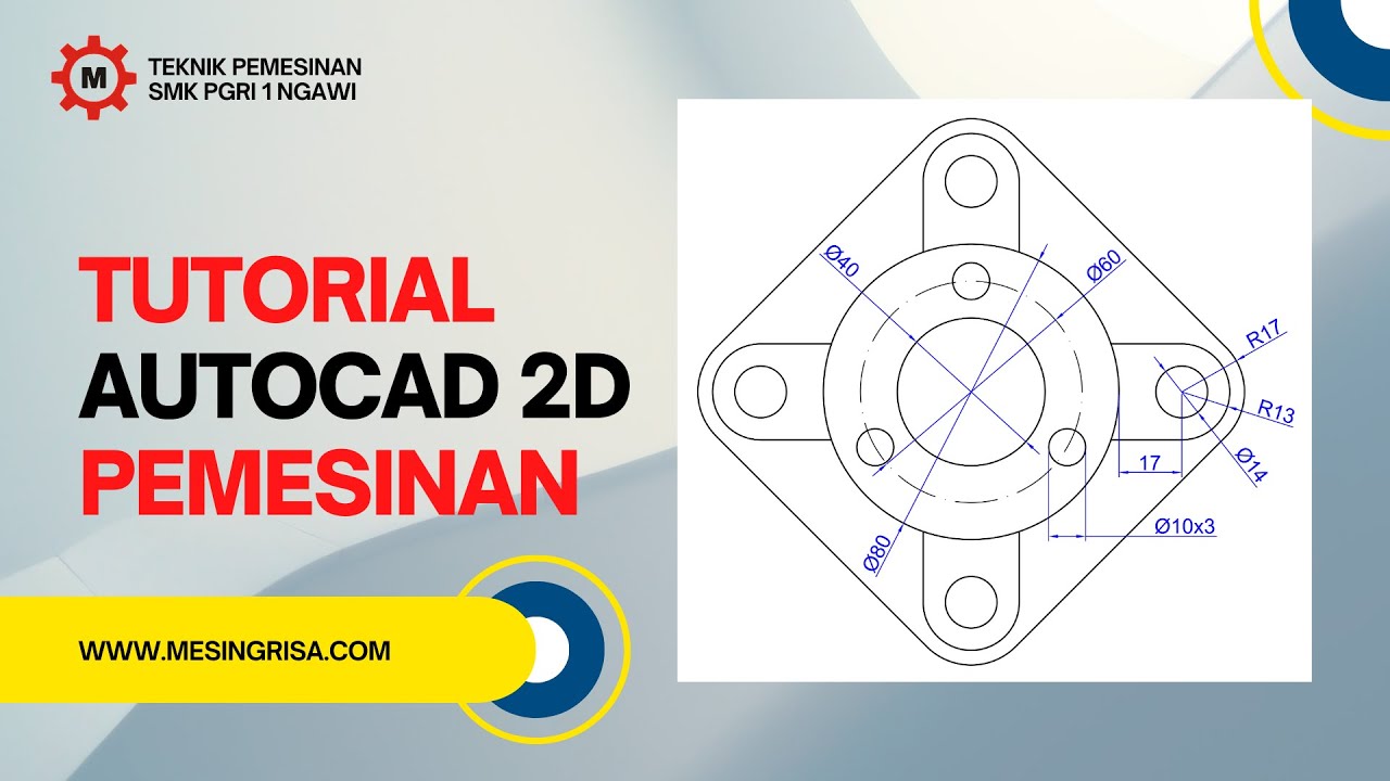 AUTODESK AUTOCAD - 2D MESIN #25 - YouTube