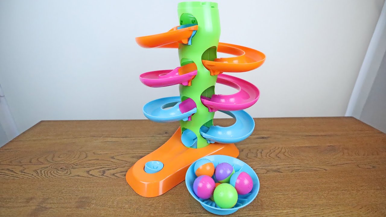 Building Marble Run Race ASMR ☆ with Endless Tower (Roll Again Tower ...