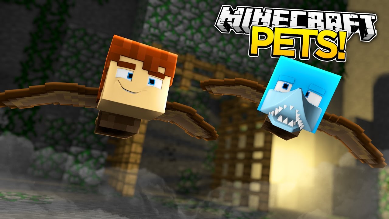 Minecraft PETS - WE TURN INTO BATS AND HUNT FOR BLOOD!!! - YouTube