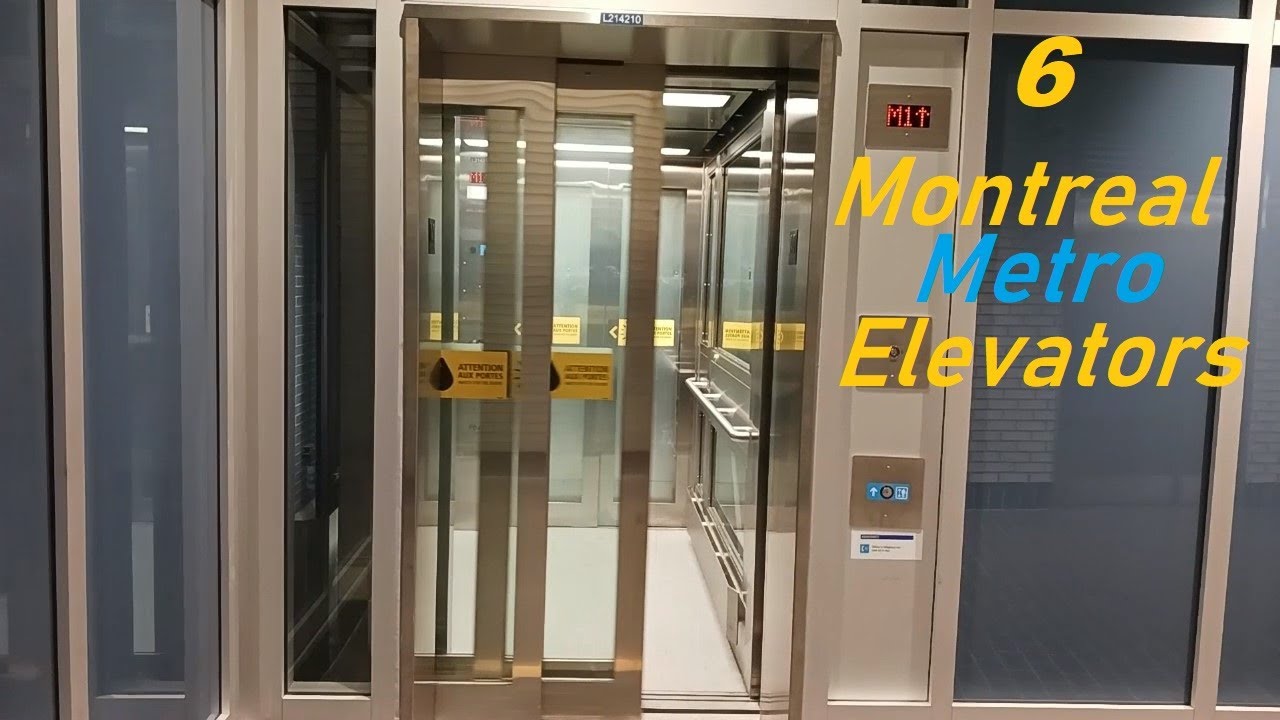 6 MONTREAL STM METRO ELEVATORS - DEC. / JAN. 2023 - YouTube