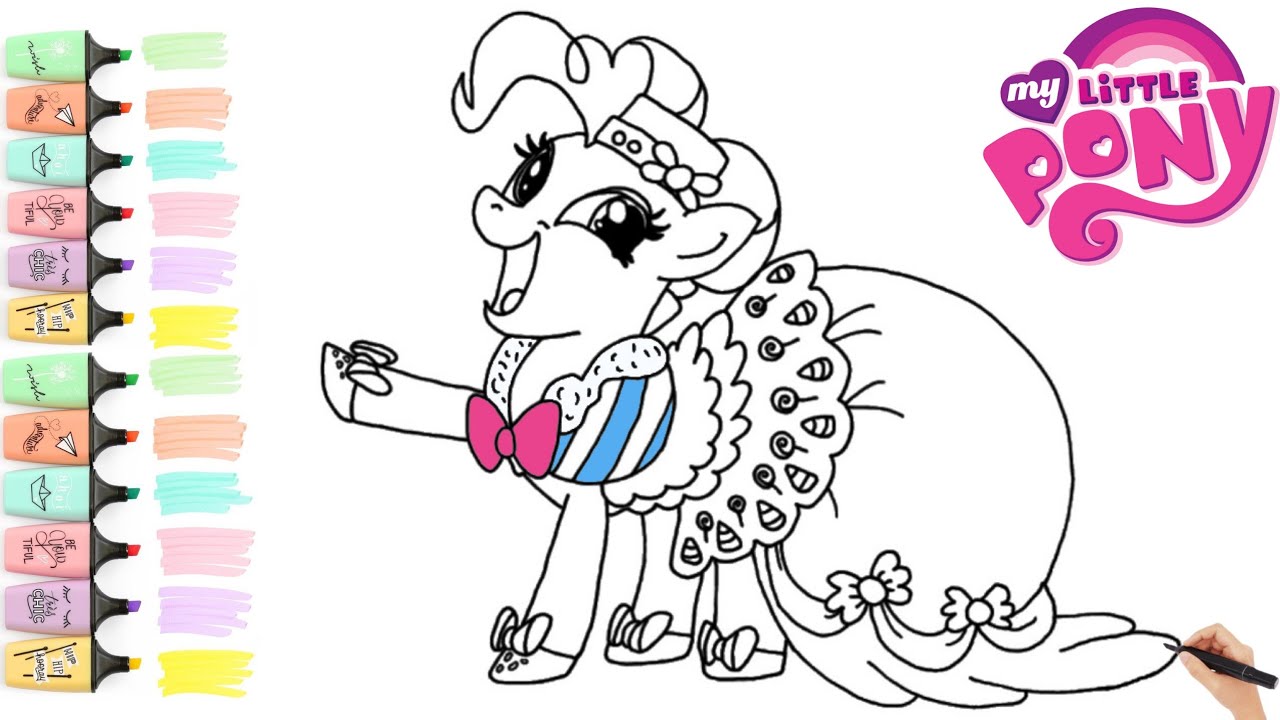 Coloring My Little Pony Pinkie Pie Grand Galloping Gala Coloring Page ...