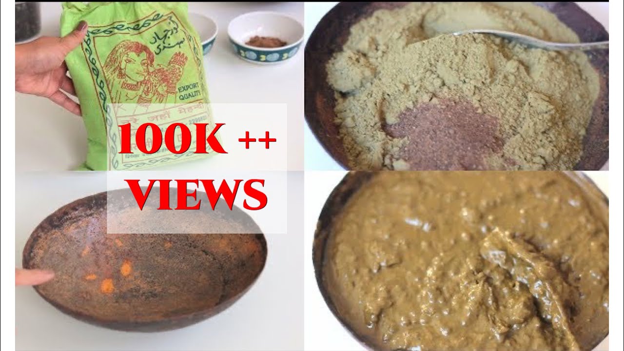 How to soak mehandi for hair coloring & conditioning #henna - YouTube