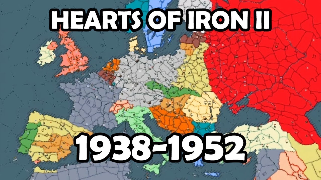 HOI2: 1938-1952 Timelapse AI Only - YouTube