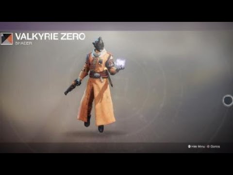 Destiny 2 Warlock with Valkyrian Ornaments and Valkyrie Zero Shader ...