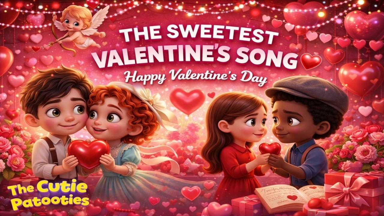 Happy Valentine’s Day ️ | Valentine’s Day Song for Kids | The Cutie ...