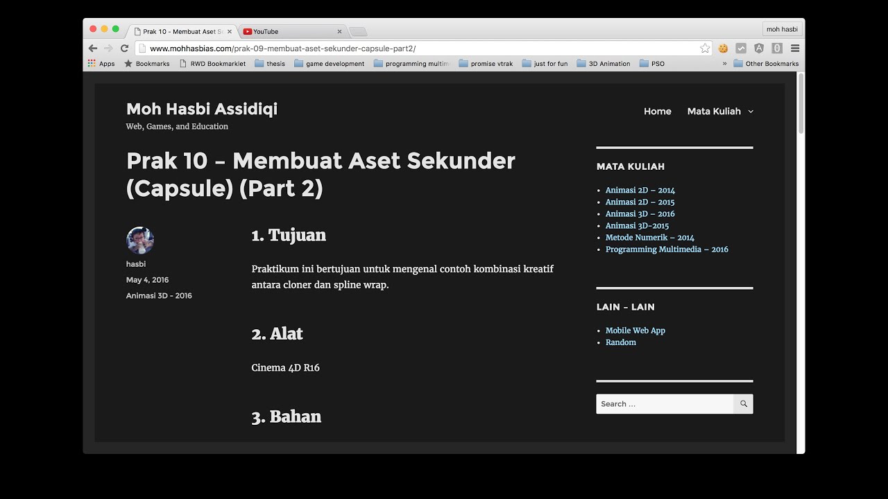 Prak 10 - Cloning to create capsule - YouTube