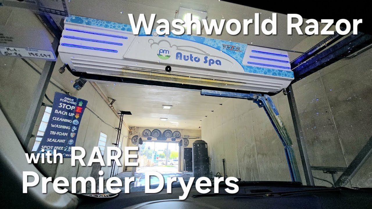 Washworld Razor Car Wash with RARE Premier Dryer Variant - YouTube