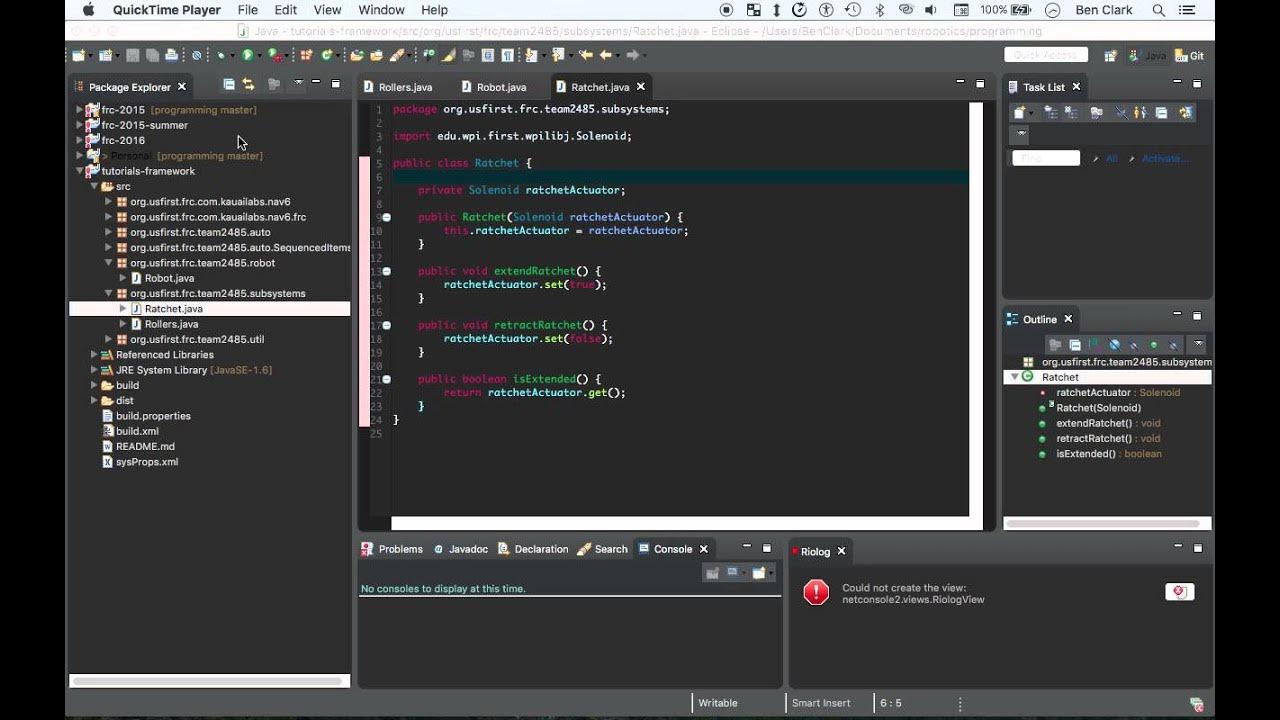 FRC Java Programming Tutorial - 10 - Robot Fields Part 1 - YouTube