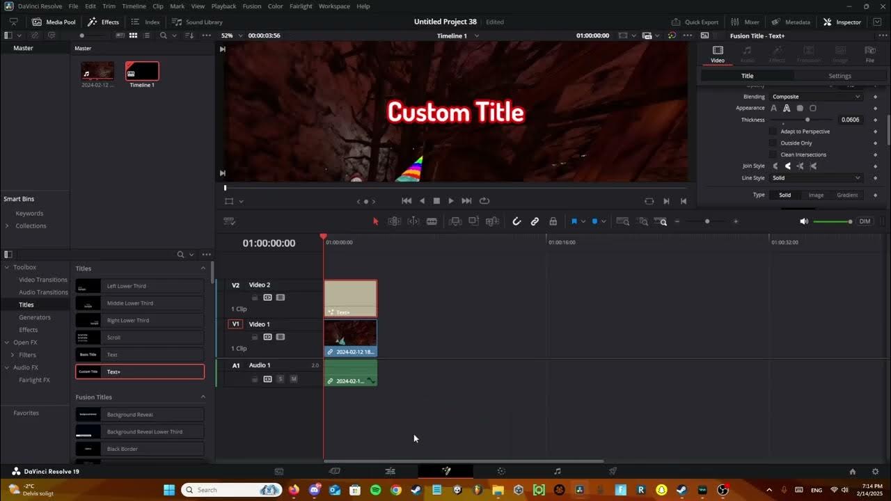 How to make your text glow in Davinci Resolve - YouTube