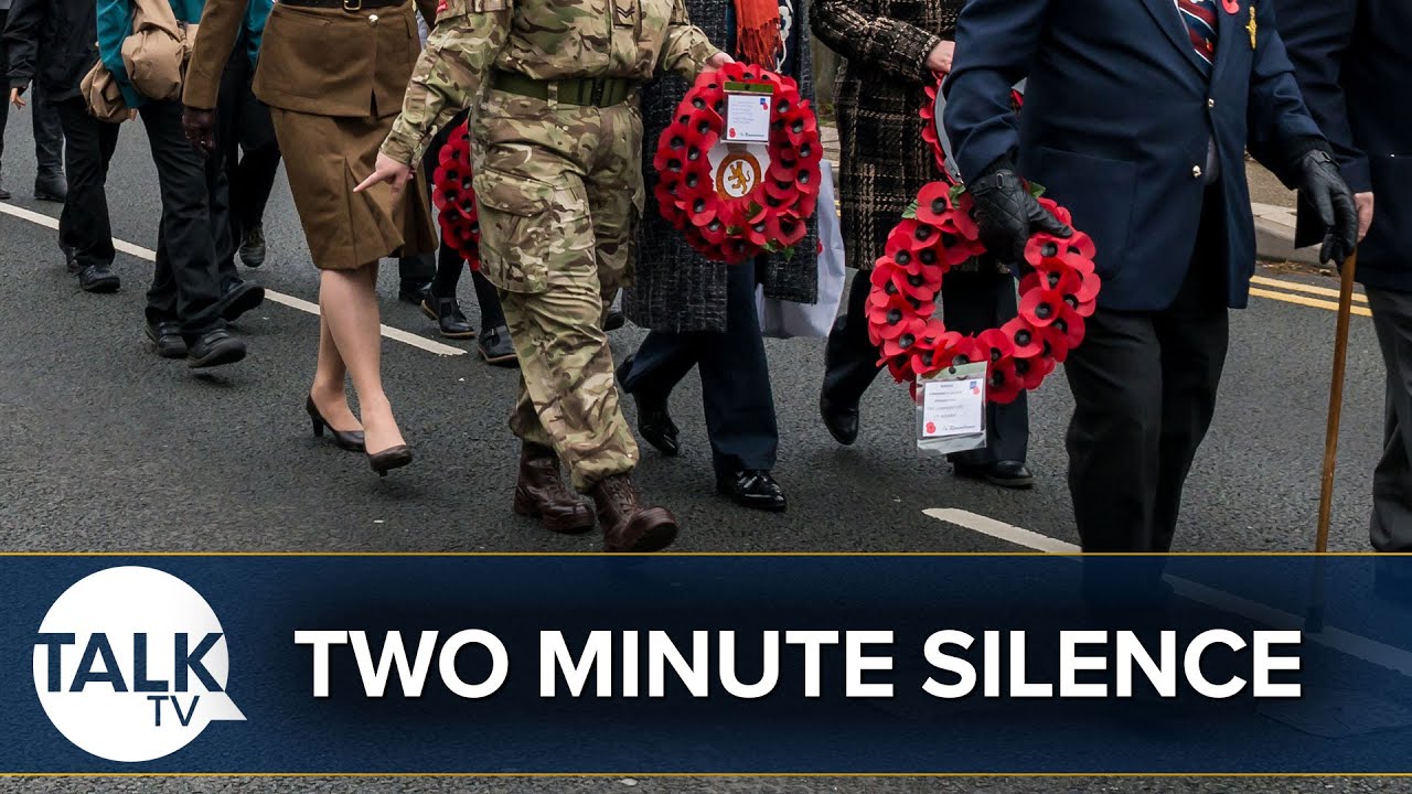 Two Minutes Silence At Cenotaph | TalkTV - YouTube