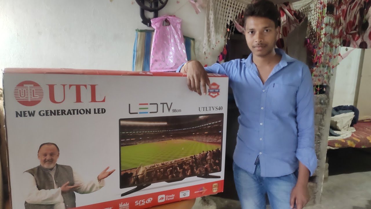 Utl 40 INCHE led tv (unboxing) - YouTube