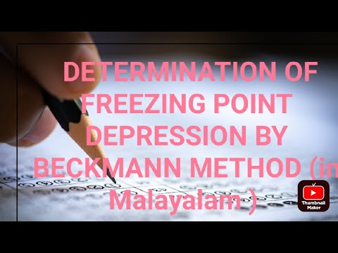 Determination of freezing point depression by Beckmann method/BSc/MSc ...